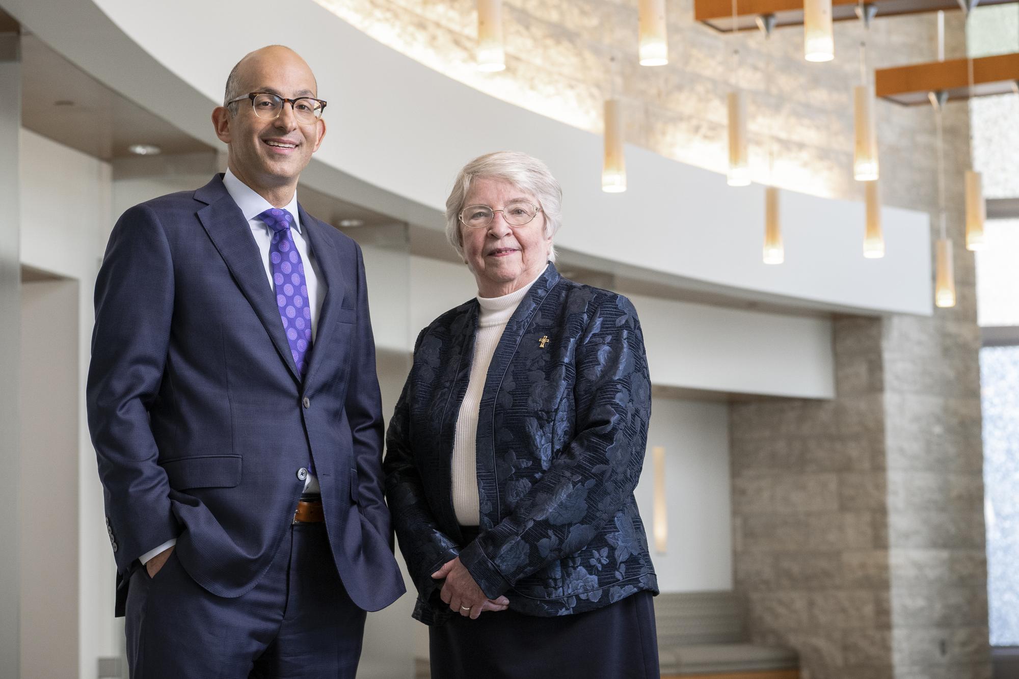 In The Leadership Role: Dr. David Maine and Sister Helen Amos, RSM ...